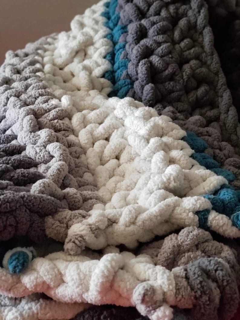 Jumbo Chunky Crochet Blanket - Etsy