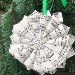 Sheet Music Christmas Ornament - Etsy