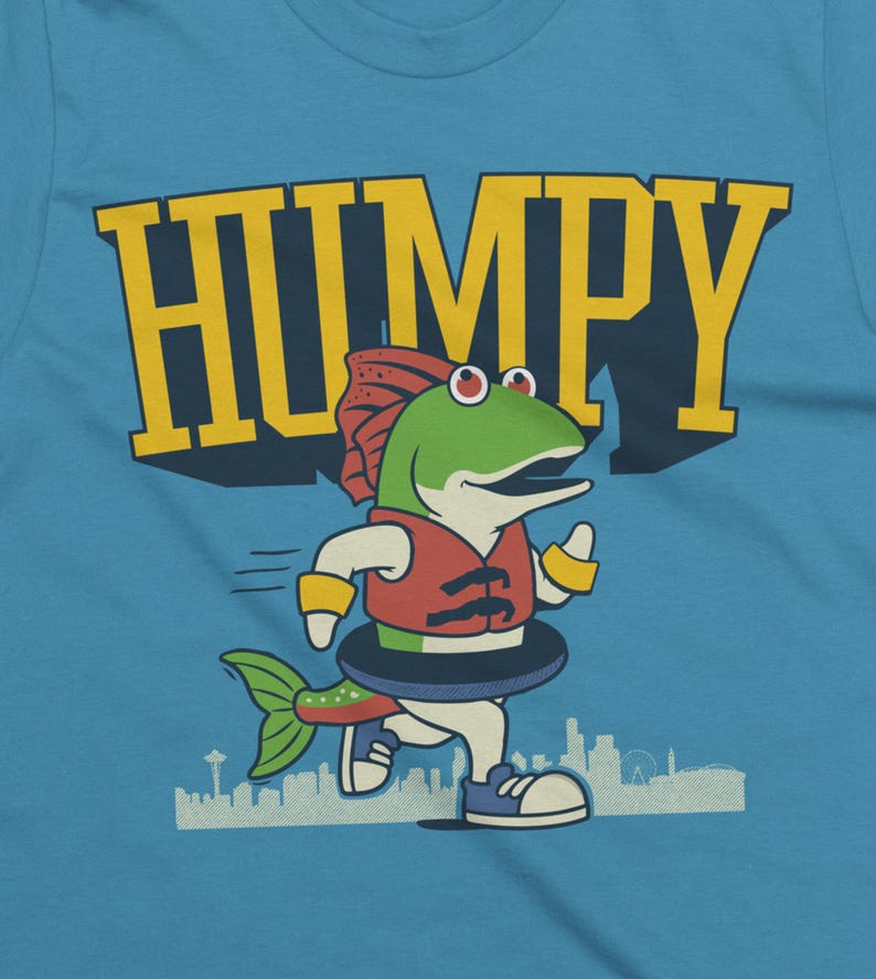T-shirt Humpy le saumon pour enfant T-shirt de baseball des Mariners de Seattle - Soutenez les ...