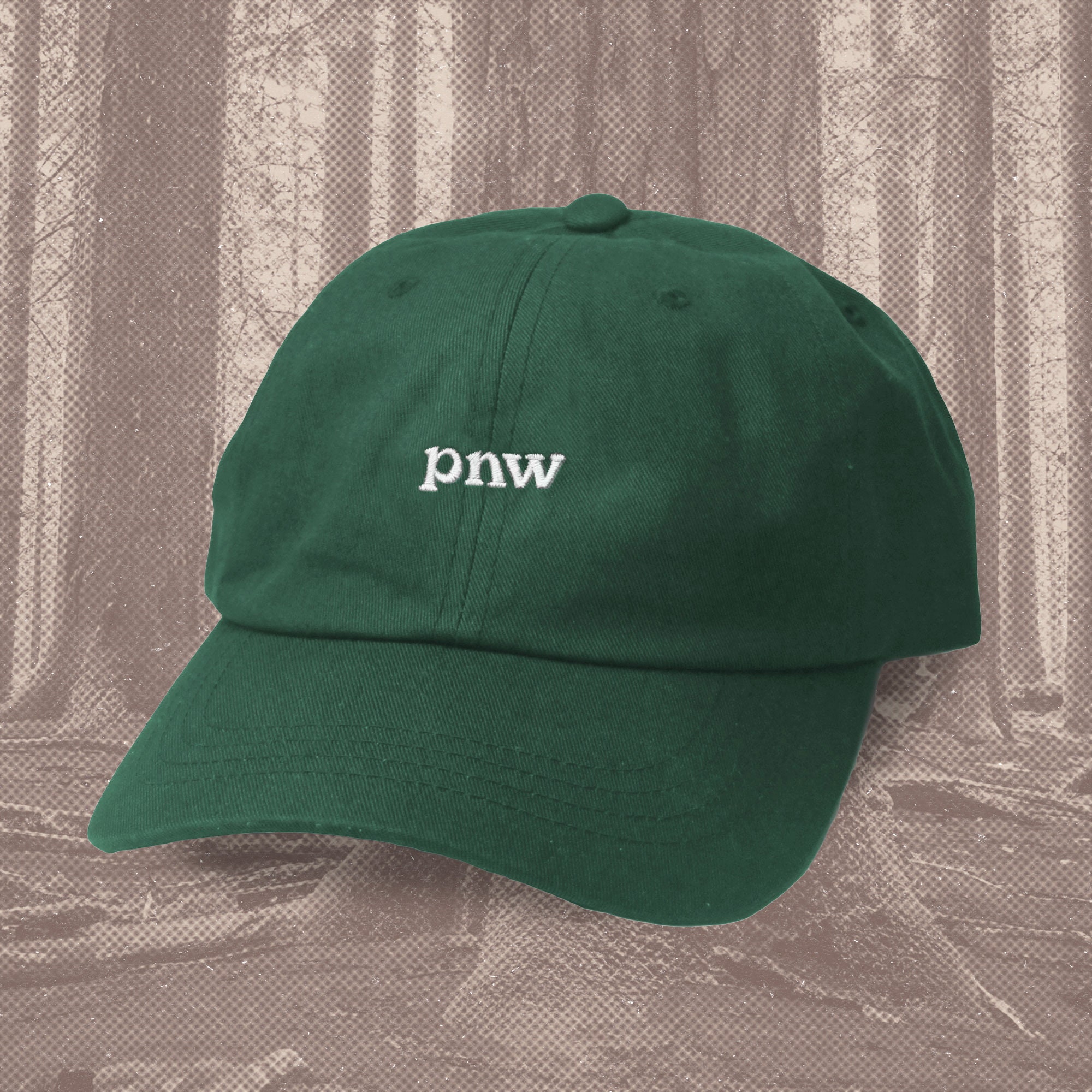 PNW Vintage Dad Hat Green - the Pacific Northwest Hat - Northwest Dad ...
