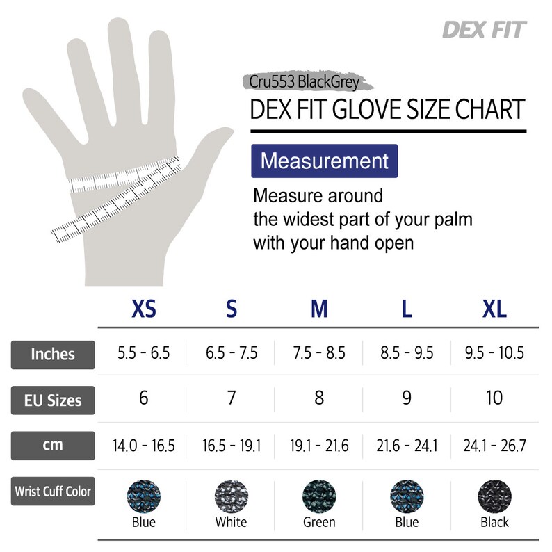 DEX FIT Level 5 Cut Resistant Gloves Cru553, 1 Pair, 3d-comfort Fit ...