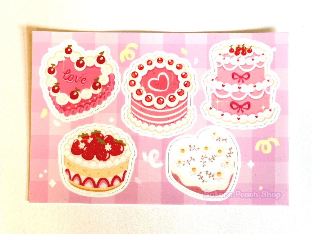 Vintage Cakes 4x6 Sticker Sheet and 5x7 Mini Print - Etsy
