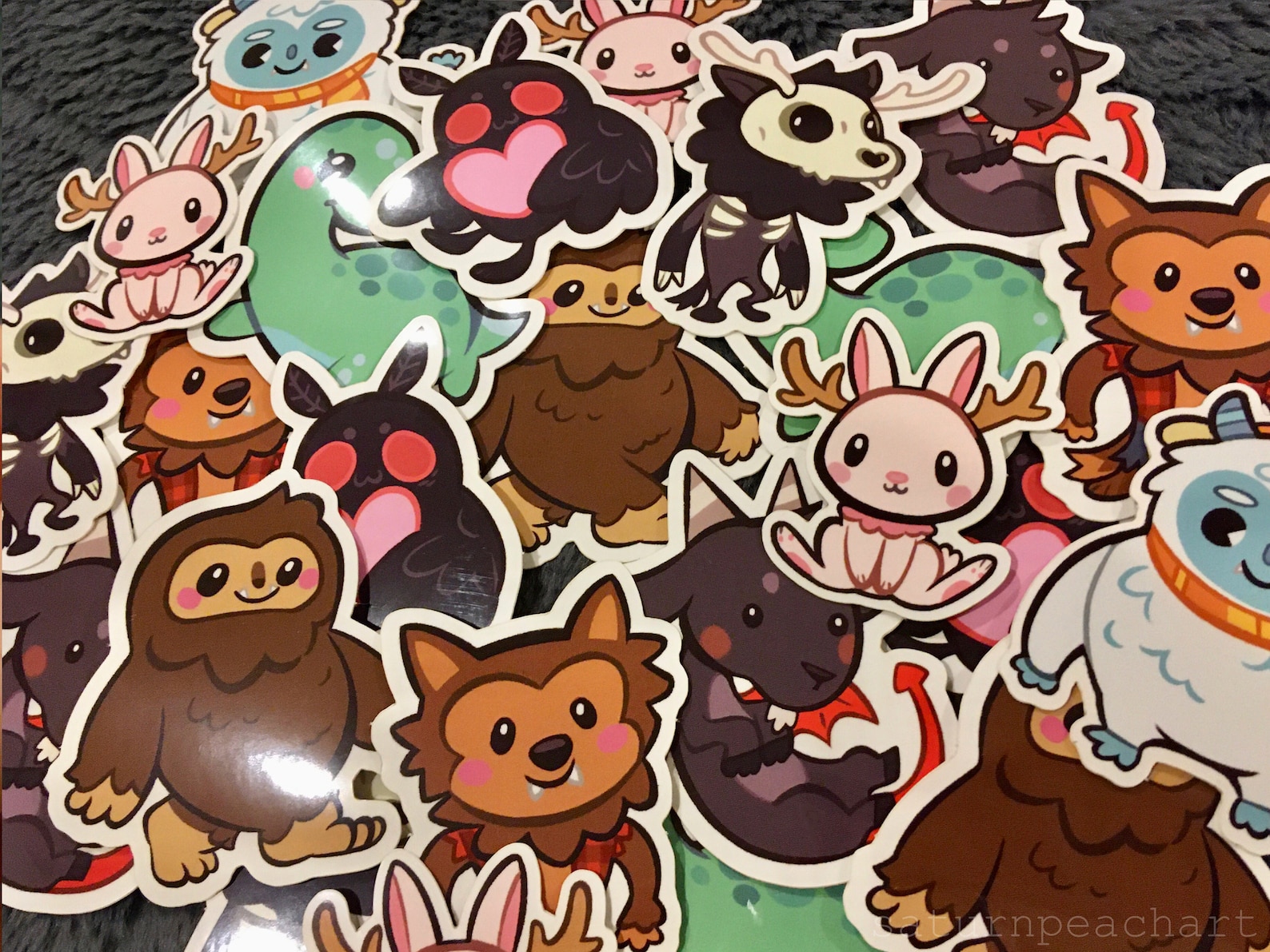 Cute Cryptids Vinyl Stickers 2.5 Glossy Mothman - Etsy