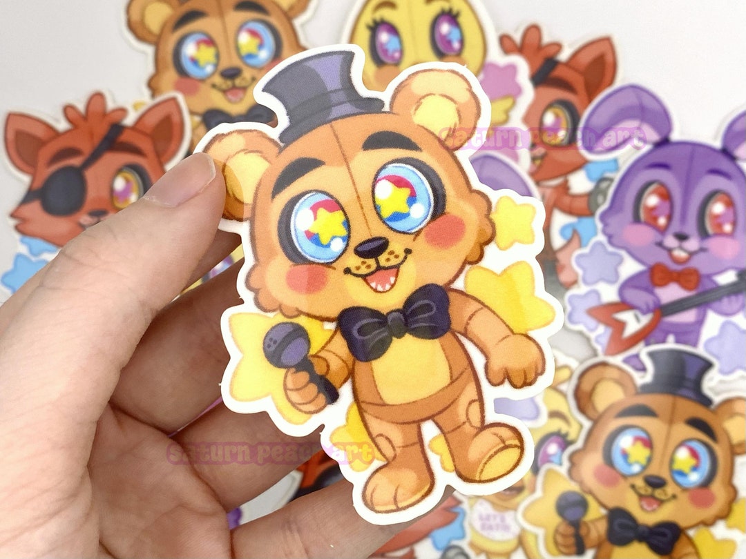 Animatronic Mascot Horror Vinyl Stickers 2.5" Glossy Animal Friends - Etsy