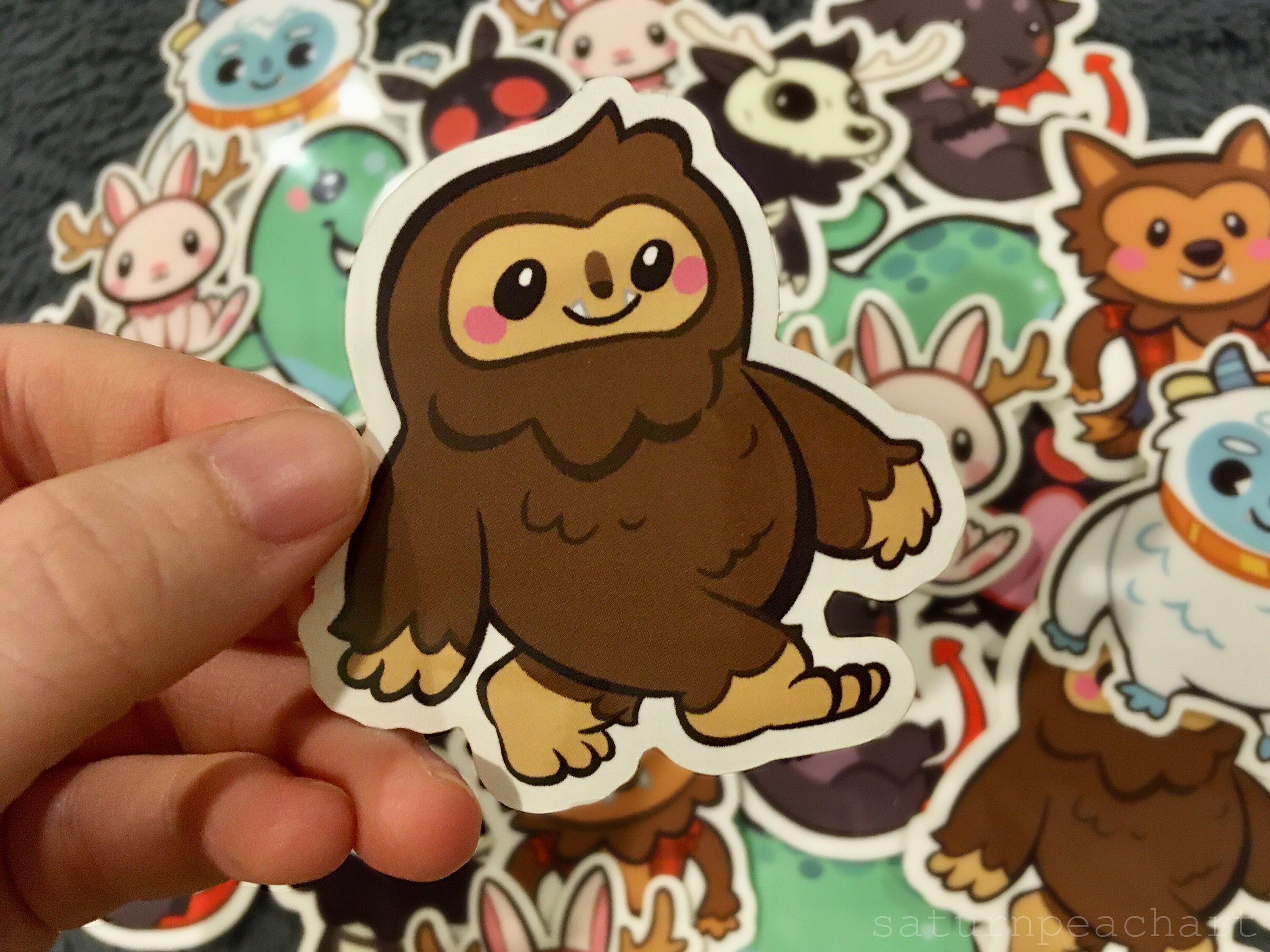 Cute Cryptids Vinyl Stickers 2.5 Glossy Mothman - Etsy