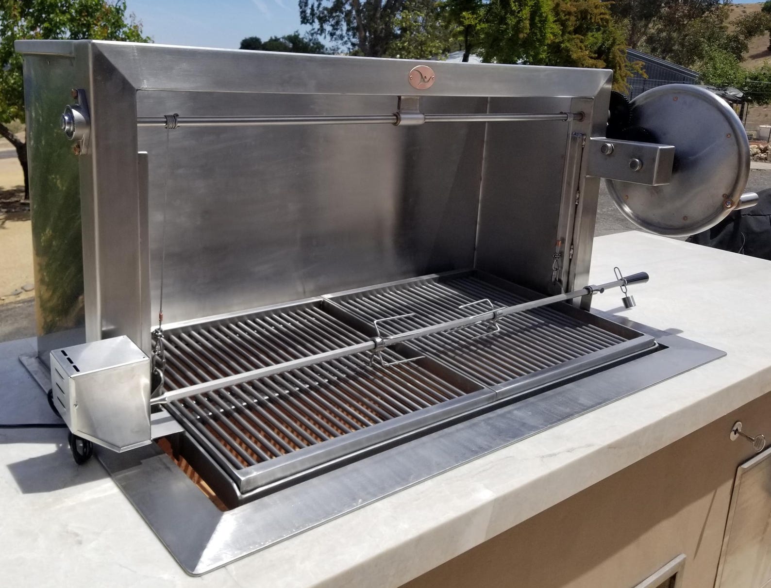 Santa Maria Grill With Deco Wheel - Etsy