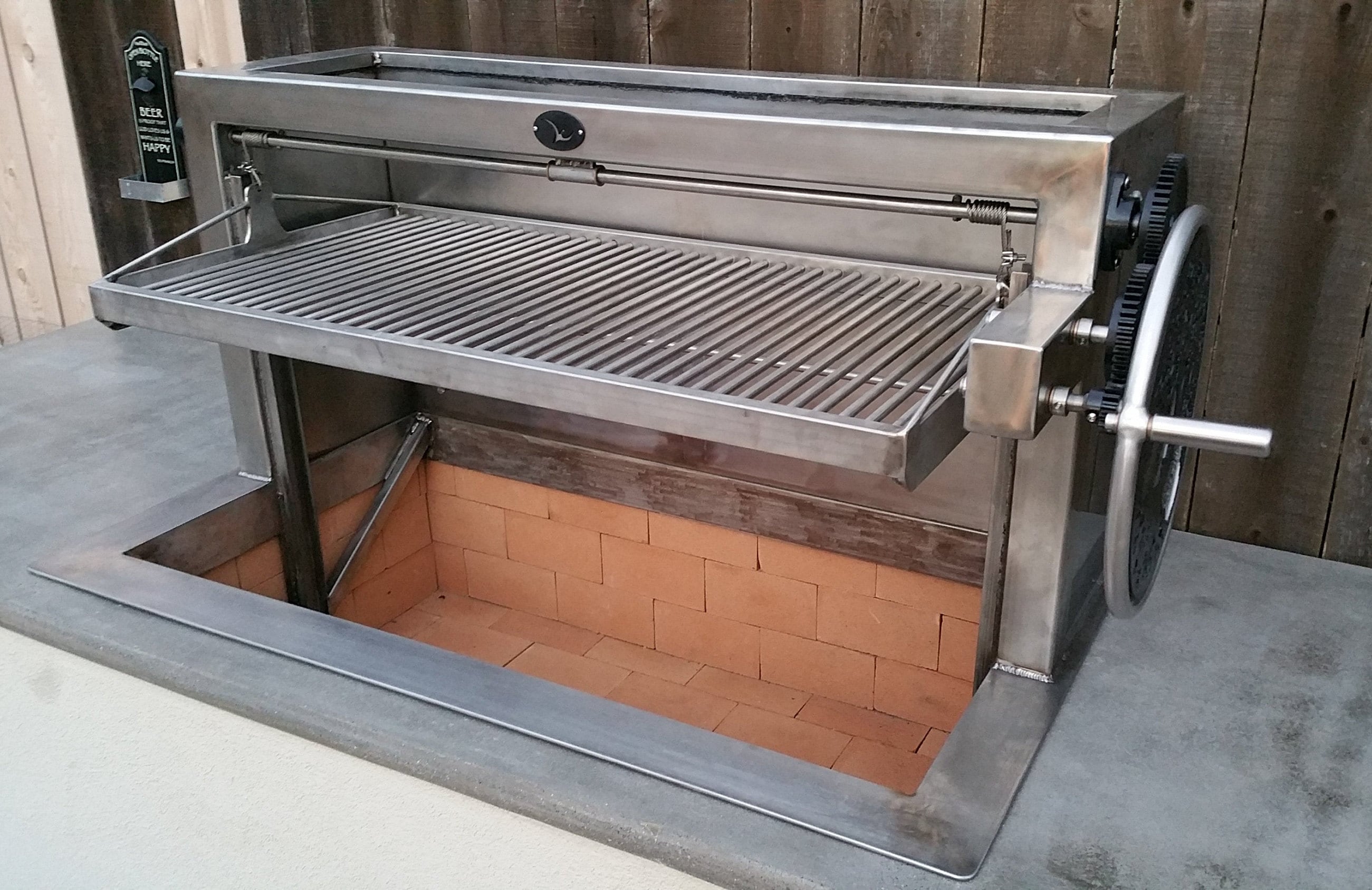 Santa Maria Grill With Deco Wheel - Etsy