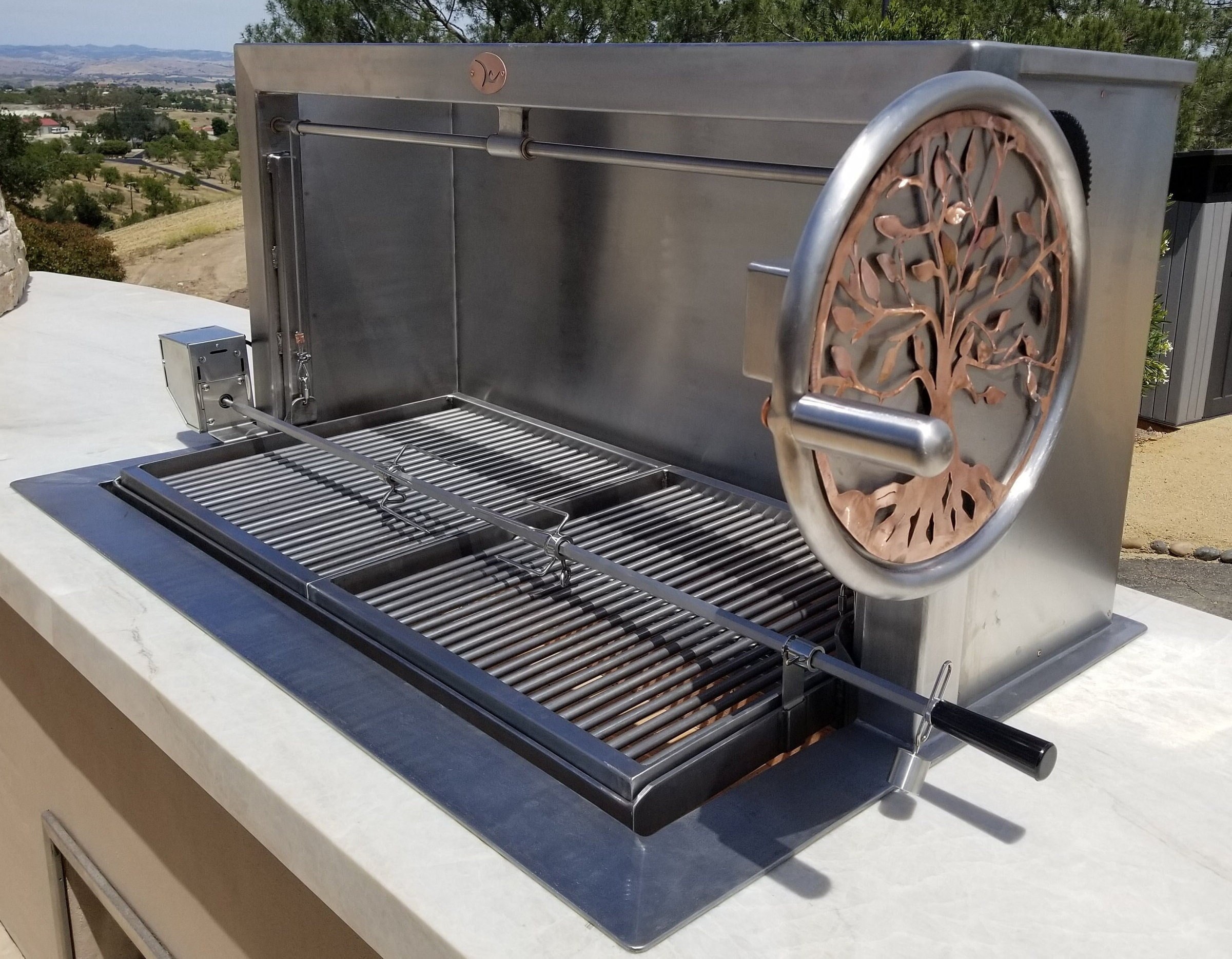 Santa Maria Grill With Deco Wheel - Etsy
