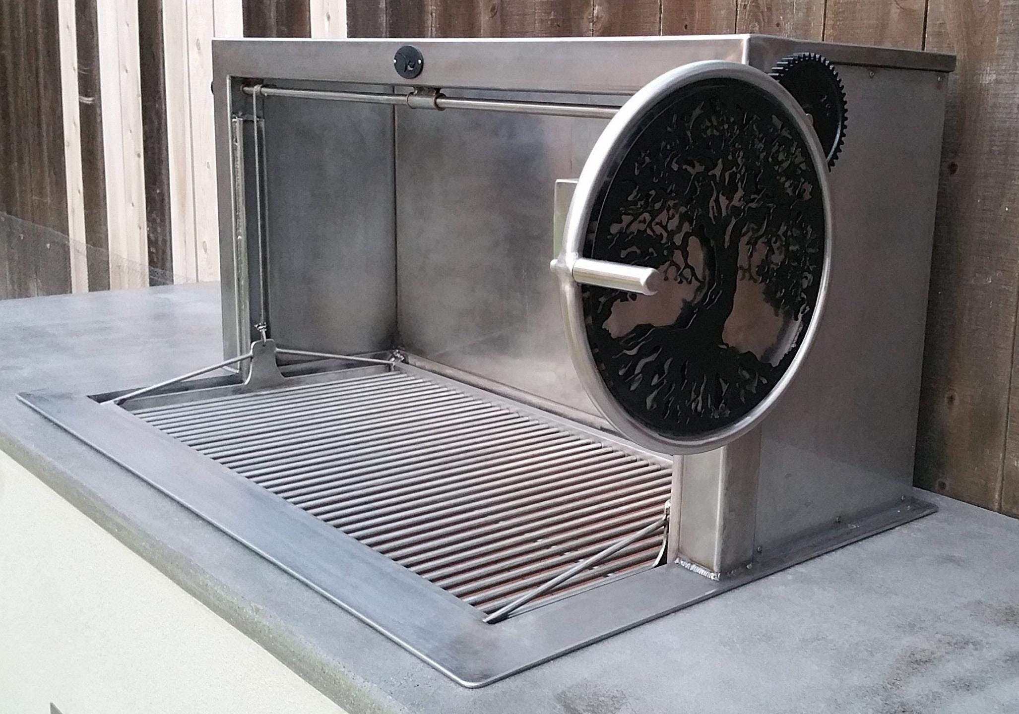 Santa Maria Grill With Deco Wheel - Etsy