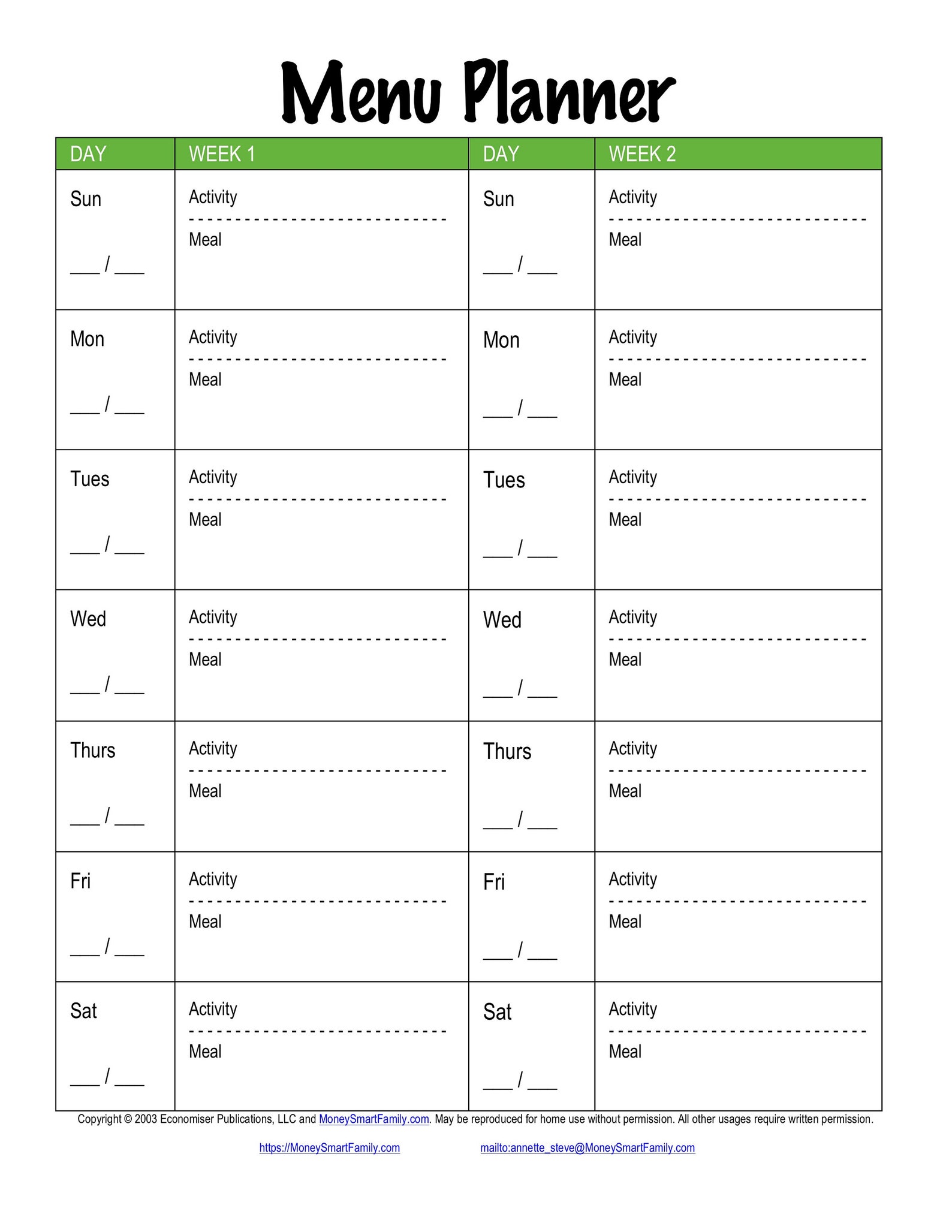 Grocery Forms Collection - Food Shopping List, Grocery Price Tracker ...
