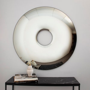 Hand Crafted Donut Convex Mirror: Space Age Wall Decor - Etsy