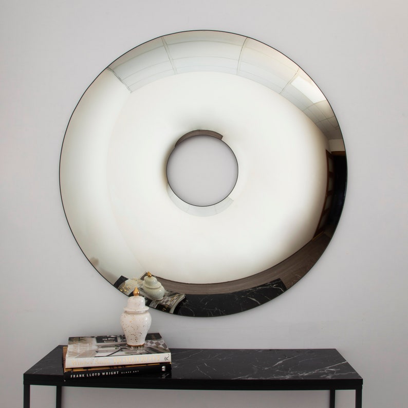Hand Crafted Donut Convex Mirror: Space Age Wall Decor - Etsy