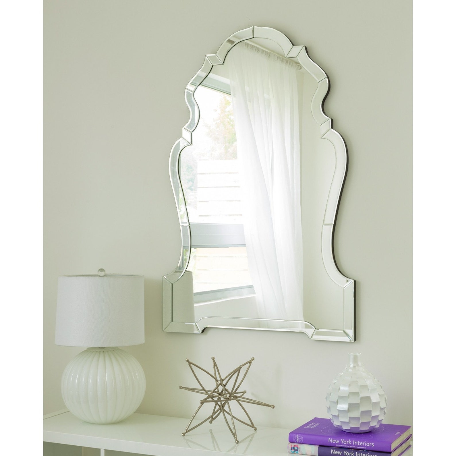 Beveled Wall Mirror, Hand Crafted, Frameless Mirror, Arched Mirror ...