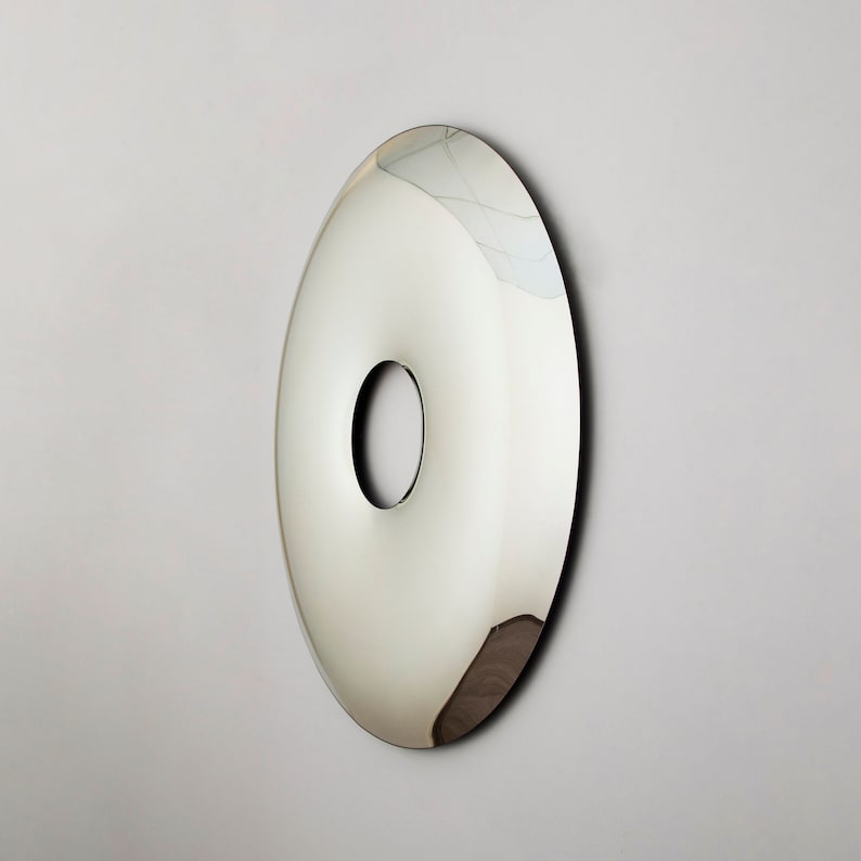 Hand Crafted Donut Convex Mirror: Space Age Wall Decor - Etsy