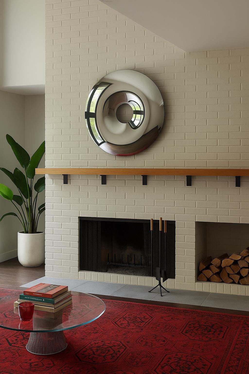 Hand Crafted Donut Convex Mirror: Space Age Wall Decor - Etsy