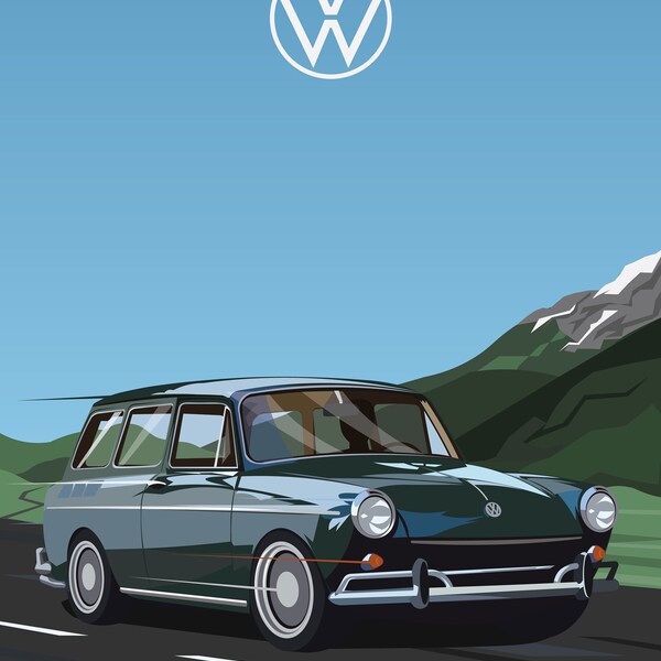 Volkswagen Painting - Etsy