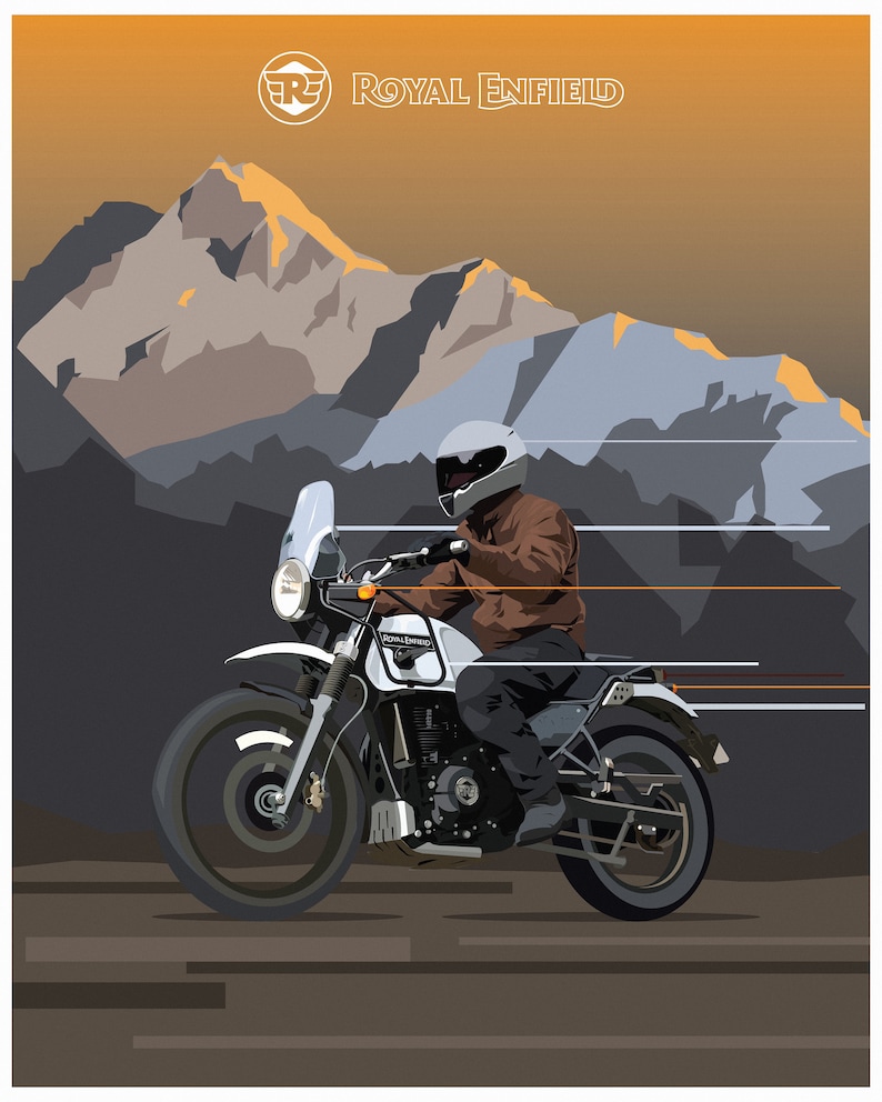 Royal Enfield Himalayan Poster - Etsy Canada