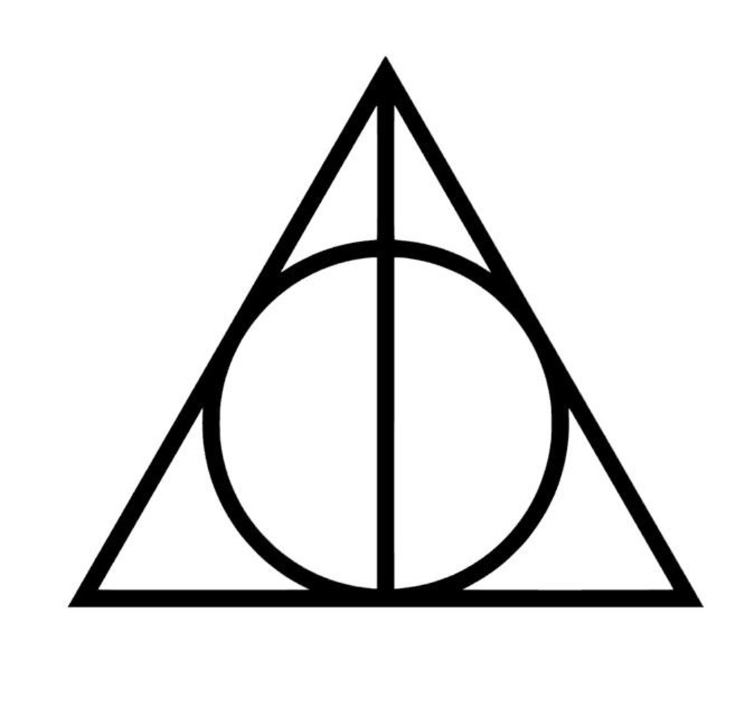 Deathly Hallows Harry Potter Fan Art Simple Deathly - Etsy