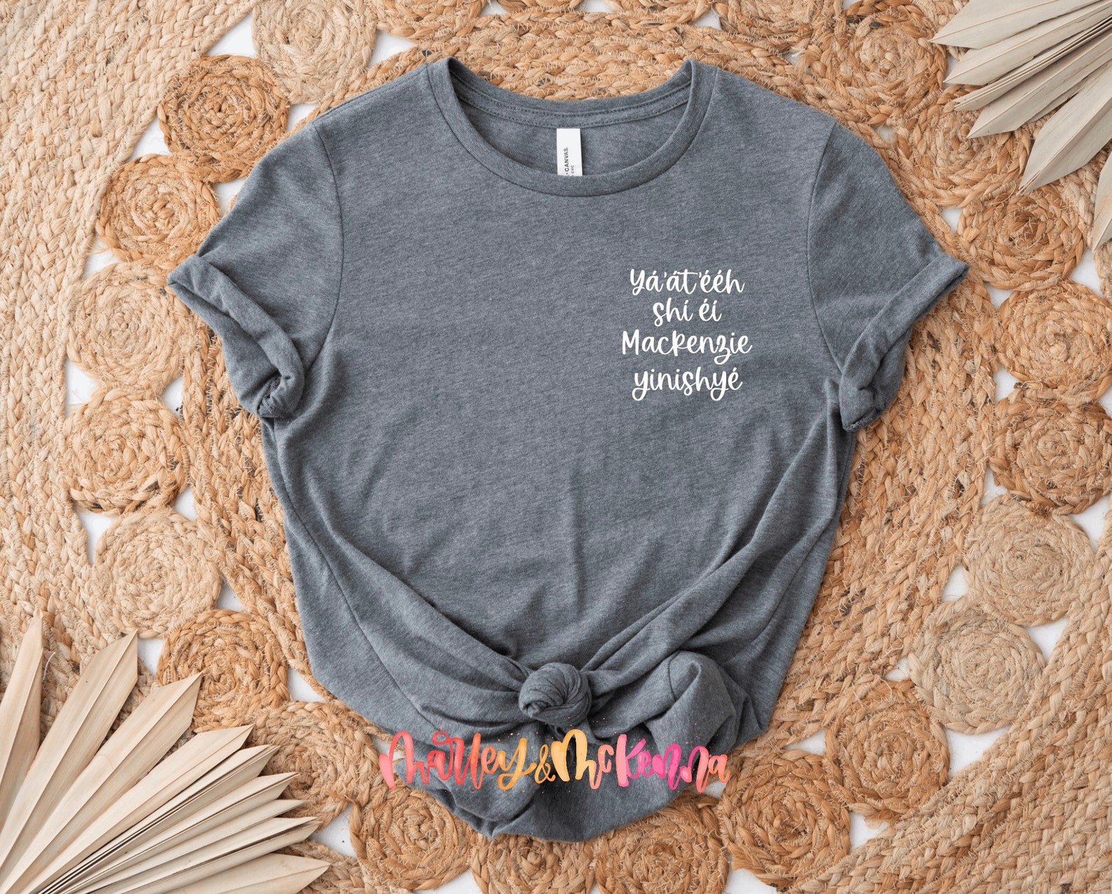 Hello My Name is - T Shirt- Navajo Language- Ya'at'eeh - Etsy