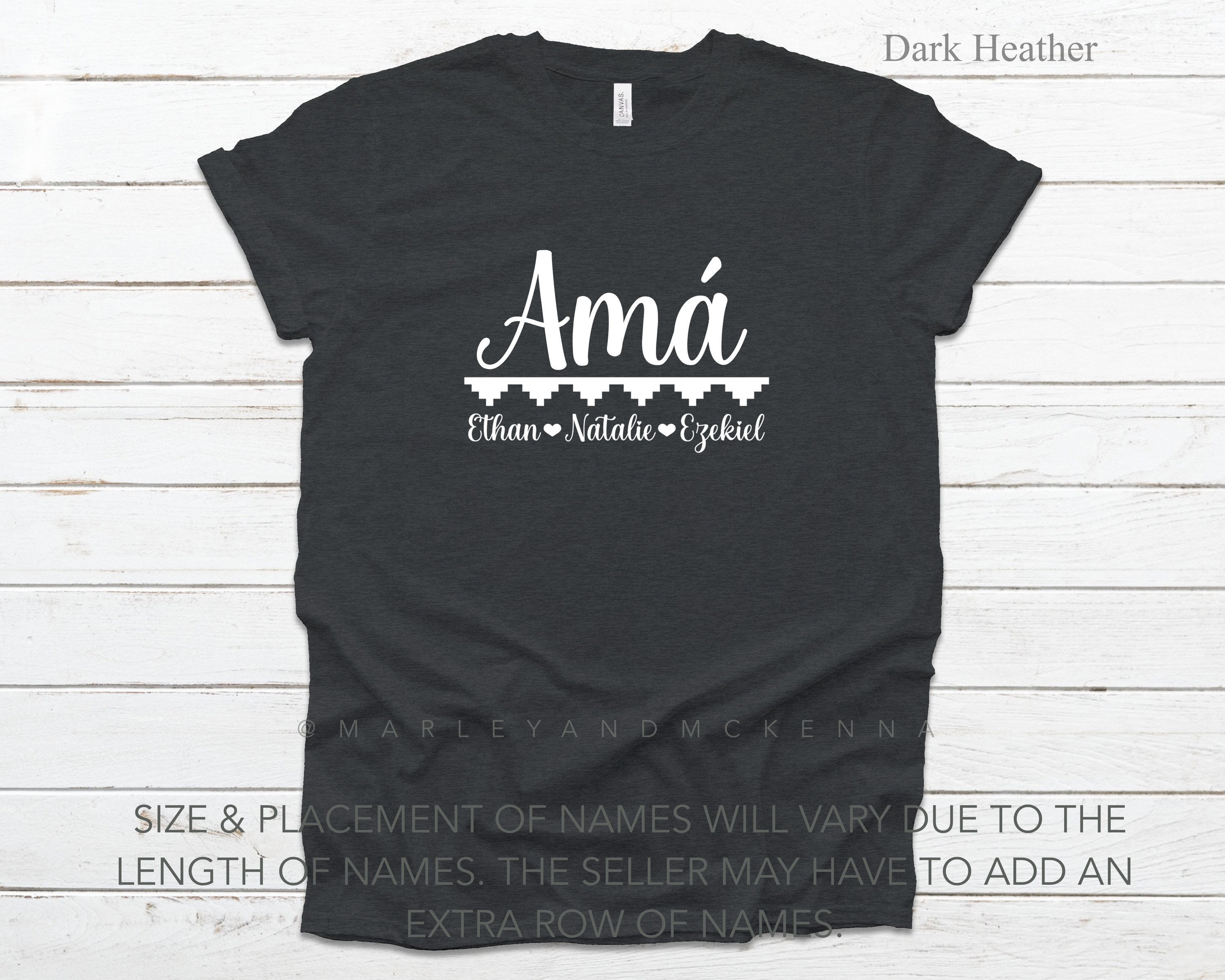 MOM AMÁ Shirts | Etsy