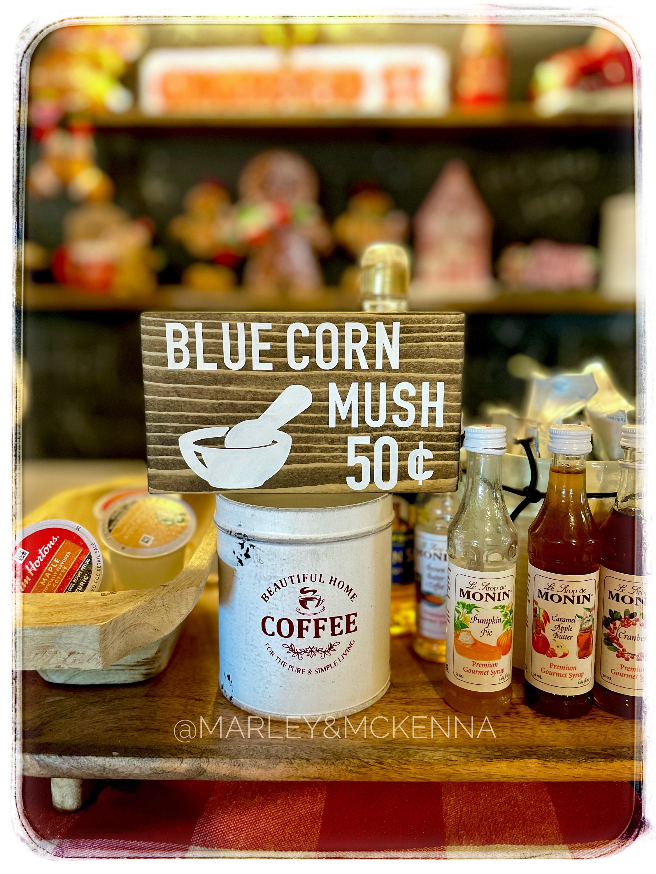Blue Corn Mush Mini Tier Tray Sign - Etsy
