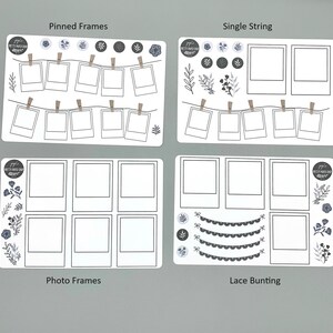 Bujo Frames - 5x7" Sheets - Planner - Bullet Journal - Memory Keeping ...