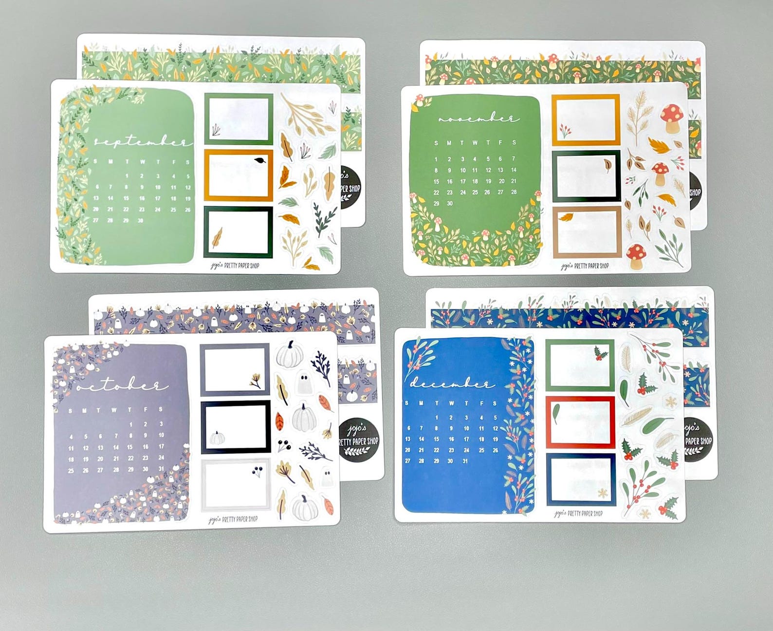 2026 Monthly Calendar Kits - Currently Pages - Planner Stickers ...