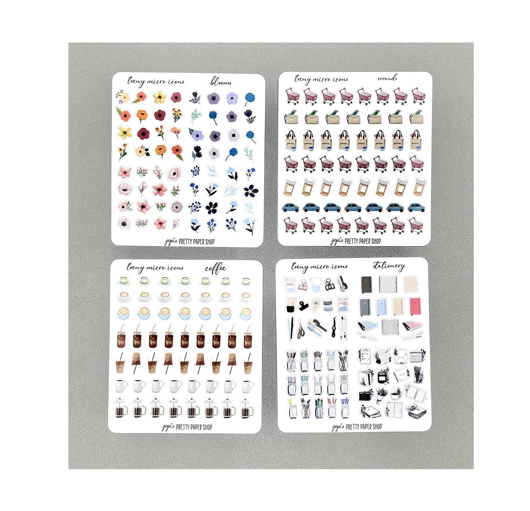 Teeny Micro Icons - Planner Stickers - Perfect for Happy Planner ...
