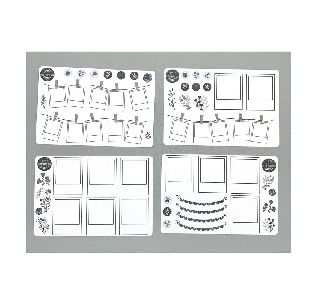 Bujo Frames - 5x7" Sheets - Planner - Bullet Journal - Memory Keeping ...