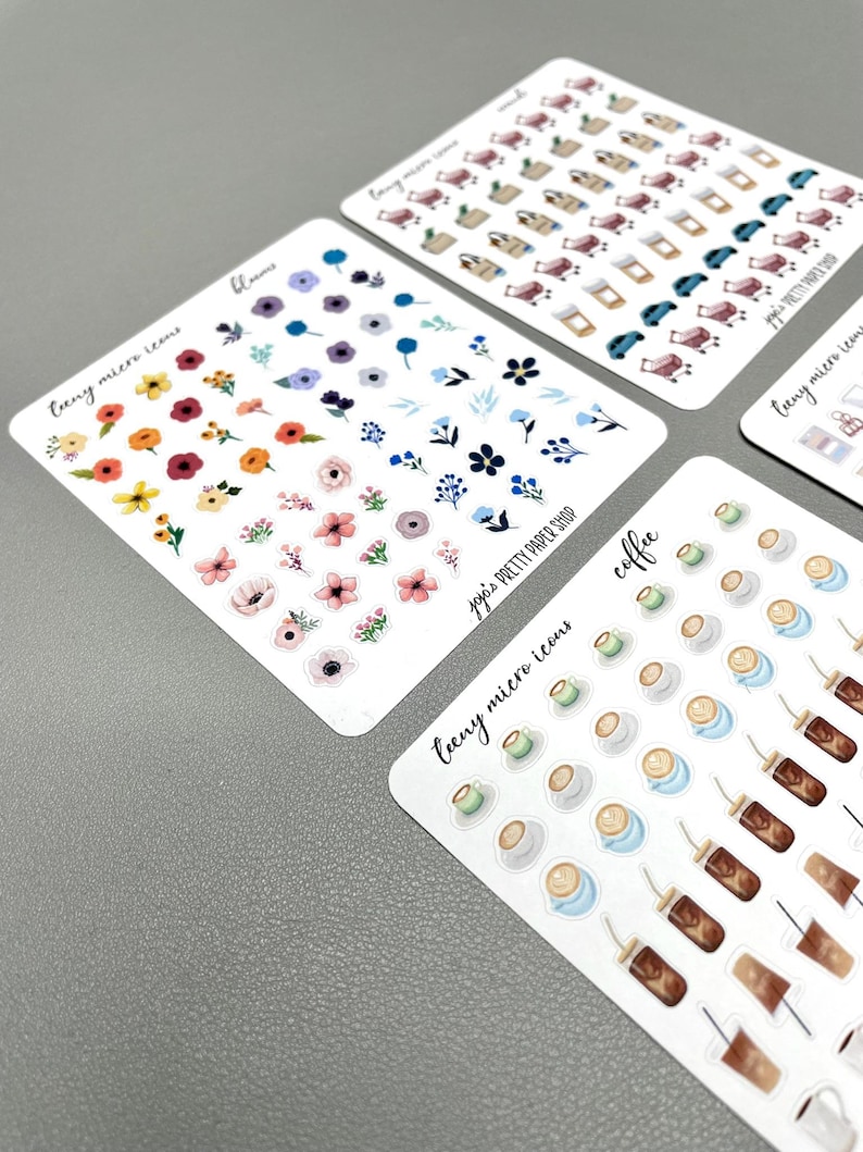 Teeny Micro Icons - Planner Stickers - Perfect for Happy Planner ...