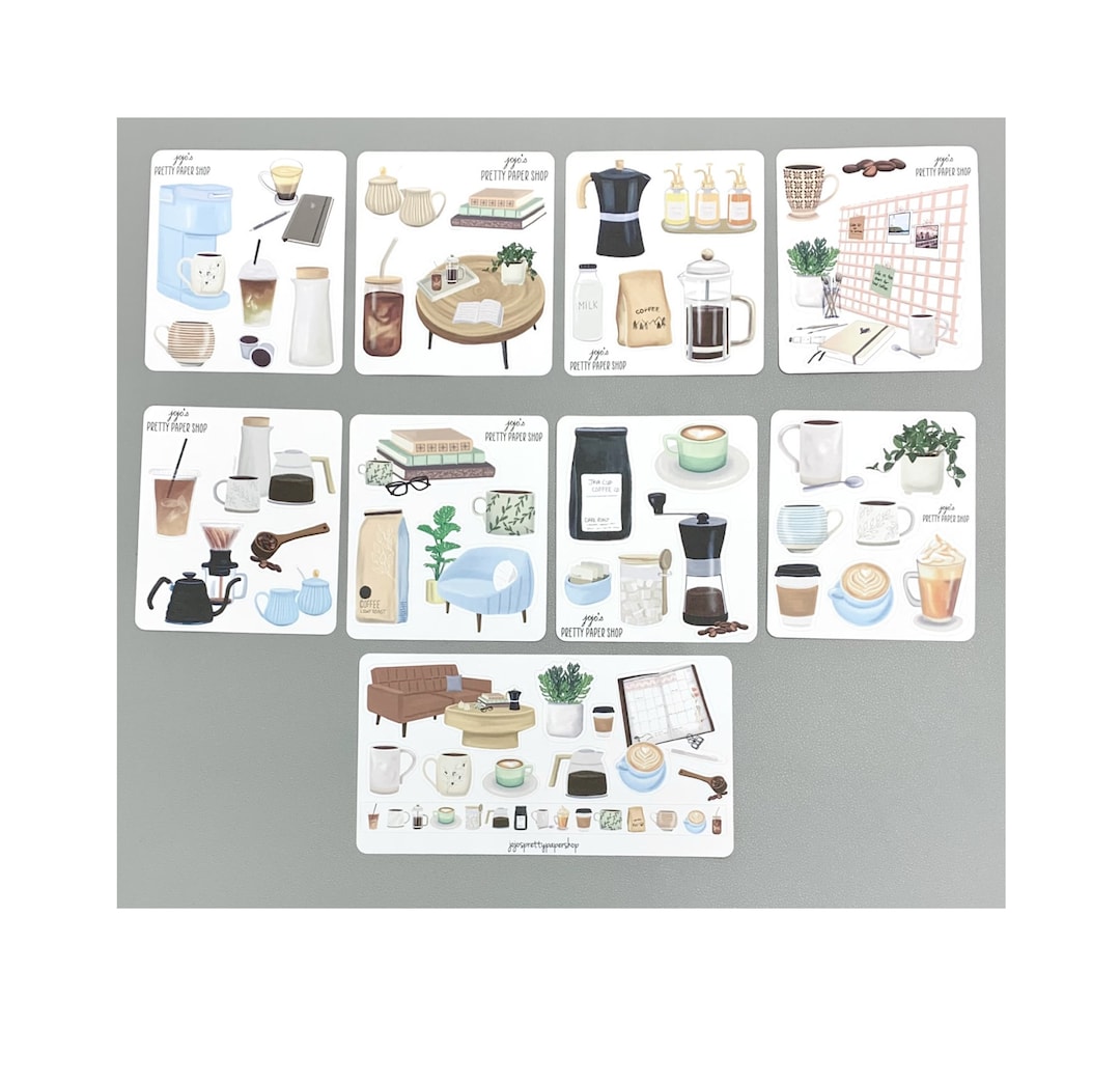 Love You a Latte Collection - Planner Stickers - Coffee Themed - Etsy