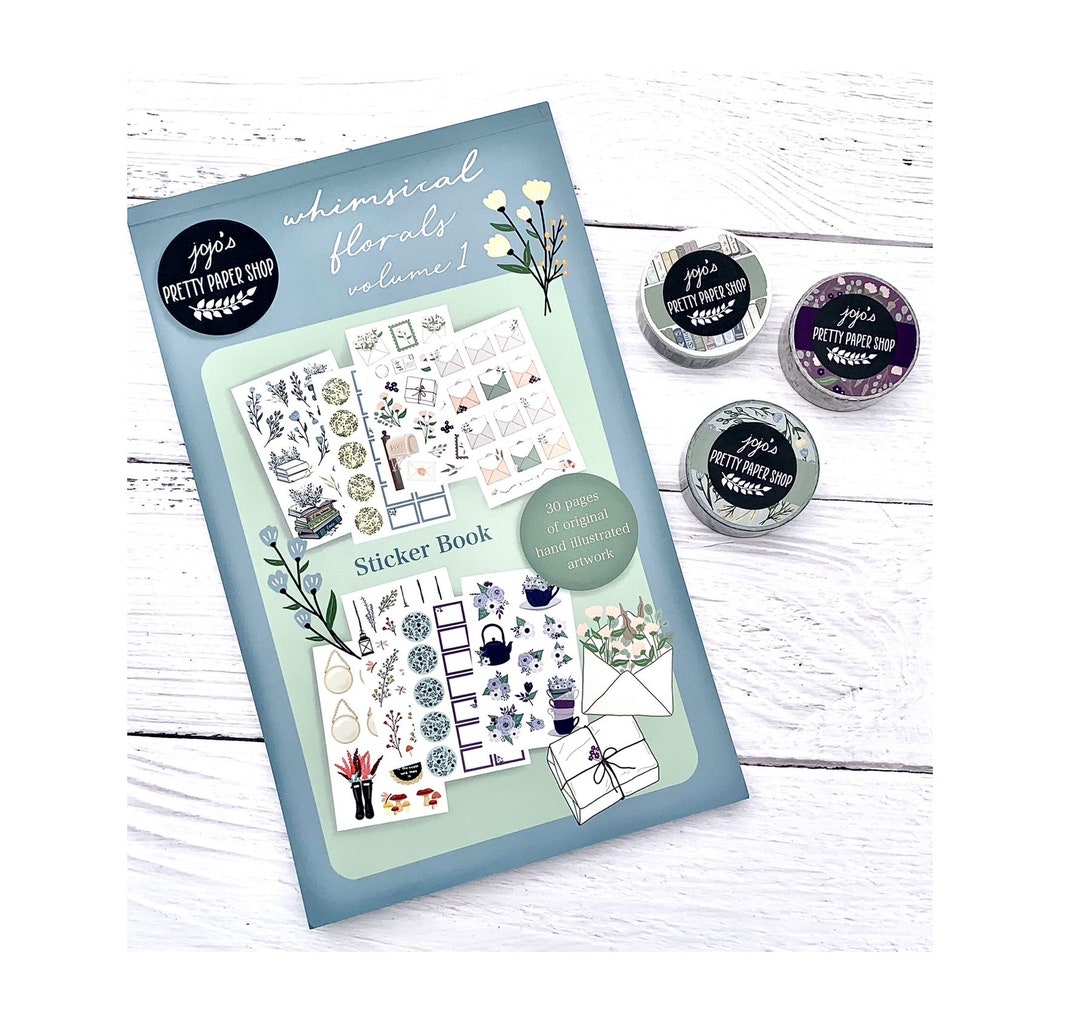 Whimsical Florals Vol 1 - Sticker Book - Planner Crafts Bullet ...