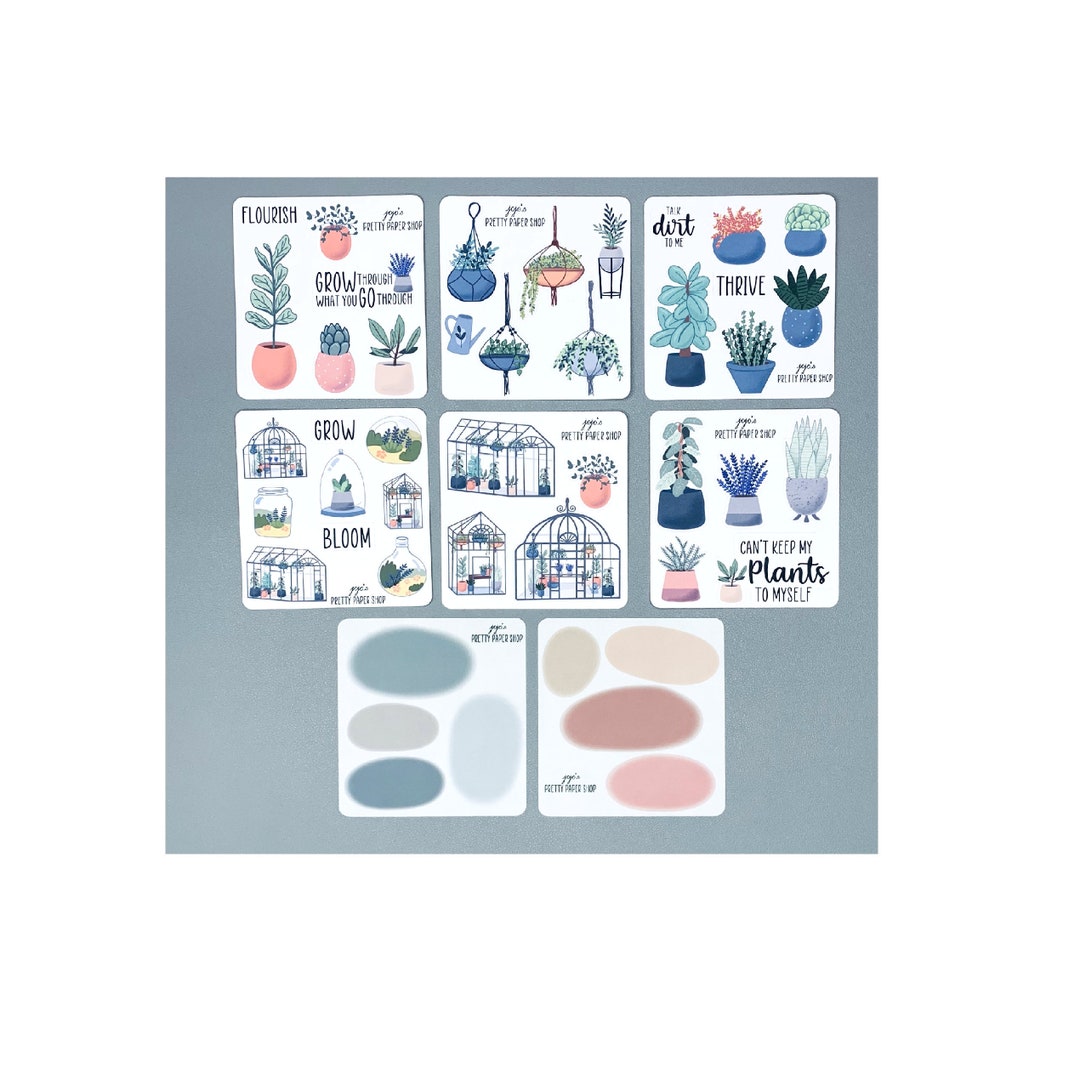 Plant Life Collection Planner Stickers - Etsy