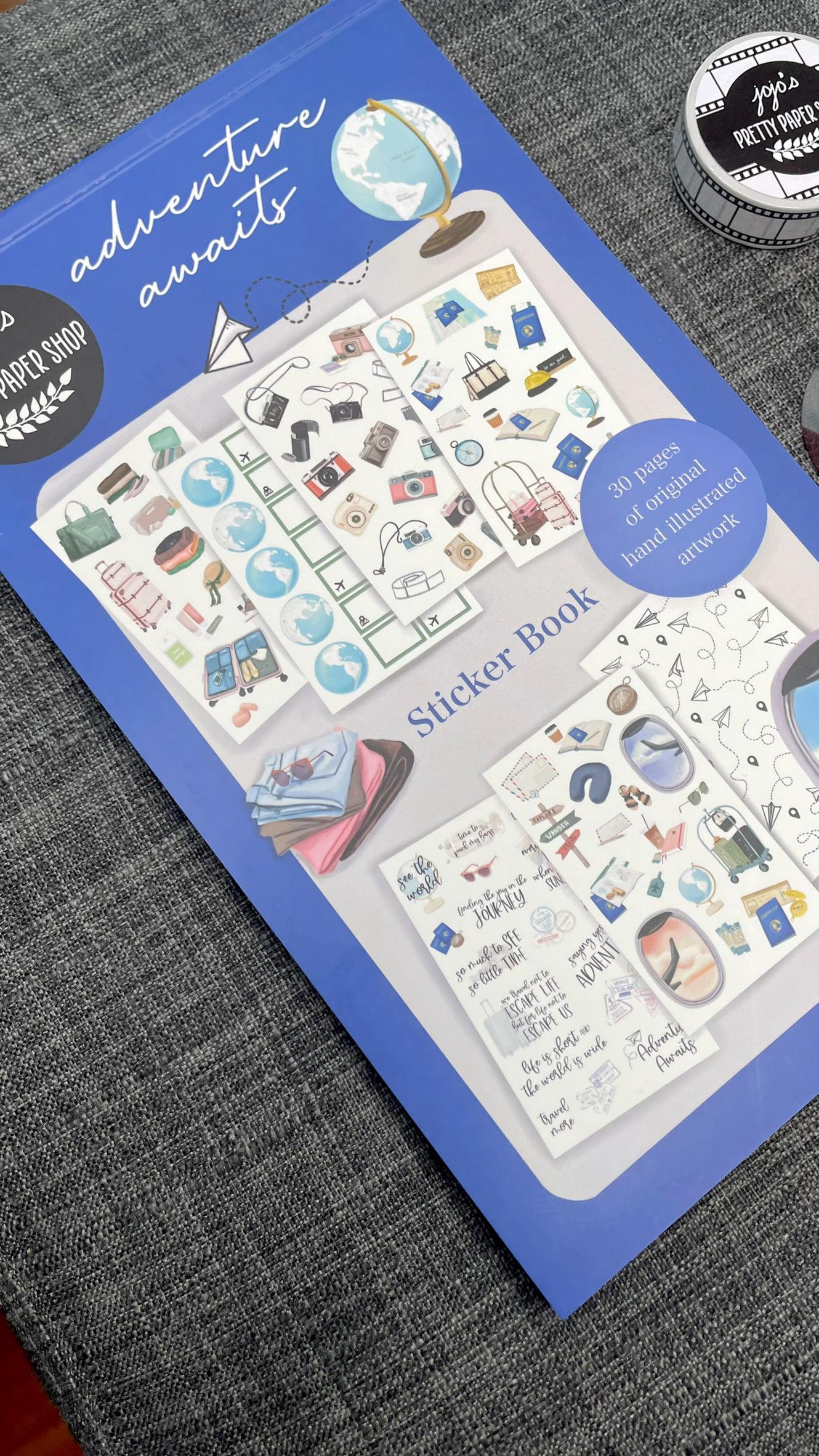 Adventure Awaits - Sticker Book - Planner Crafts Bullet Journaling - Etsy