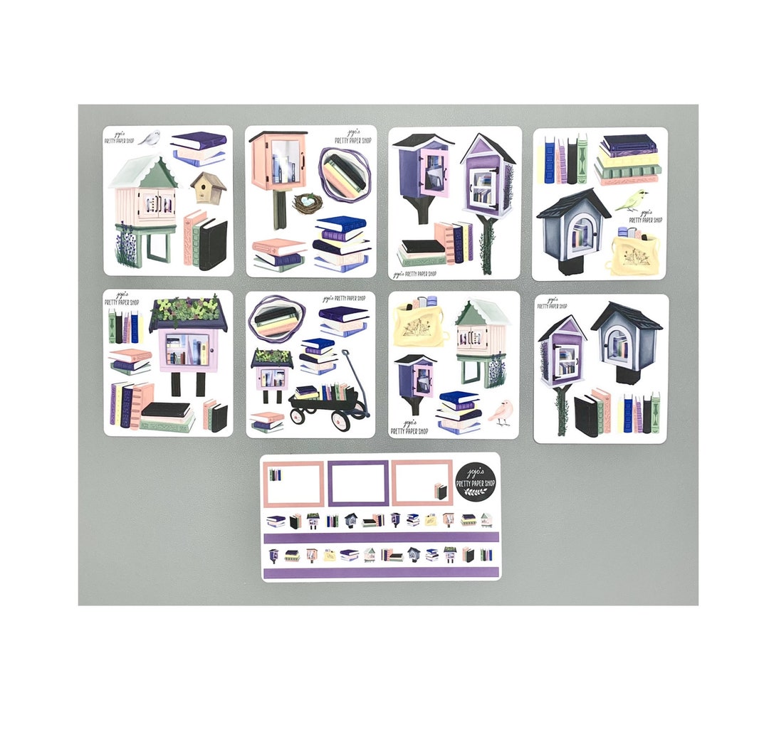 Little Libraries Collection - Planner Stickers - Etsy