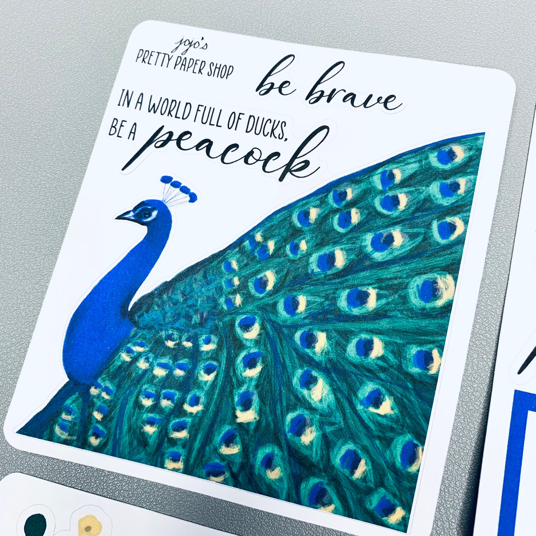 Peacocks - Mini Set of 4 Sheets - Planner Stickers - Etsy