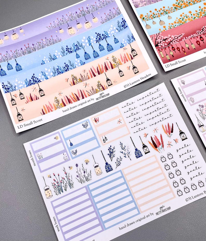 LD Lantern Kit - Laurel Denise Scout Planner Stickers - Large / Small ...