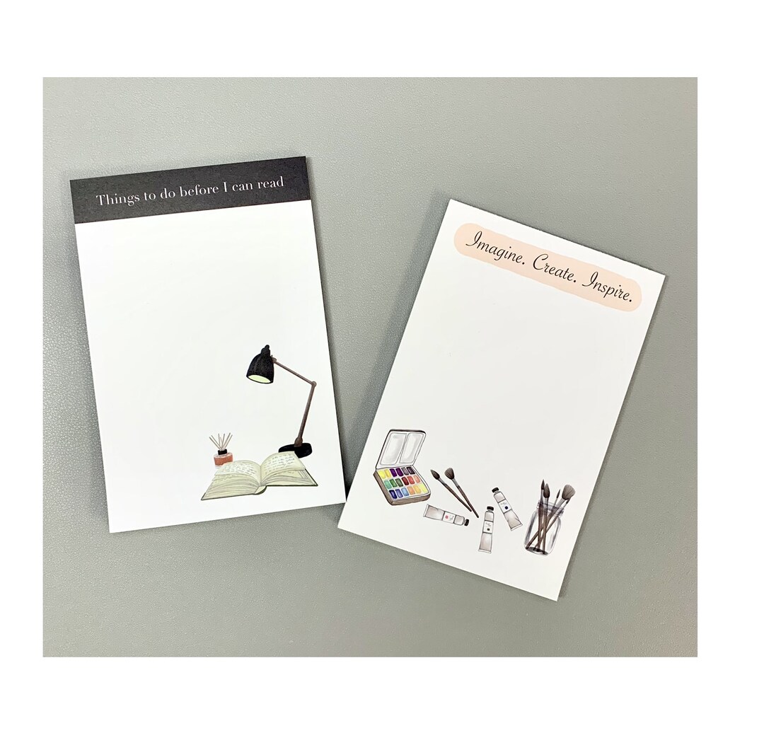 Notepads 25 Sheet Count per Pad 4x6 - Etsy