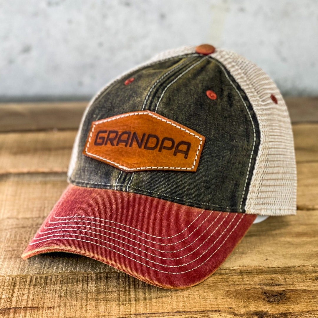Grandpa Legacy Old Favorite Leather Patch Hat - Etsy