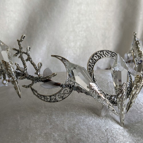 Reign of the Enchanted Forest Tiara Silver Charms - Etsy