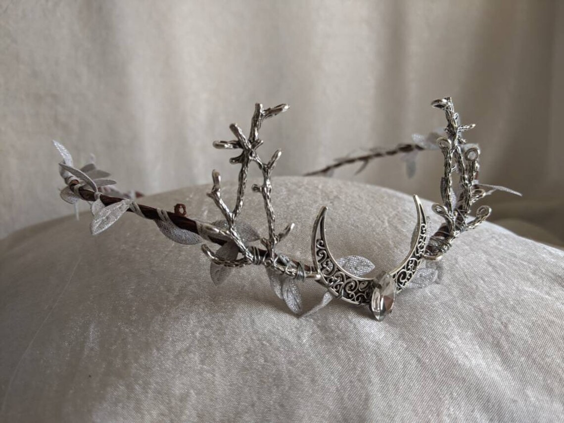 Silver Serenity Woodland Tiara With Branches - Etsy
