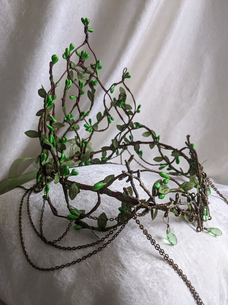 Reign of the Enchanted Forest Tiara Bronze Charms - Etsy