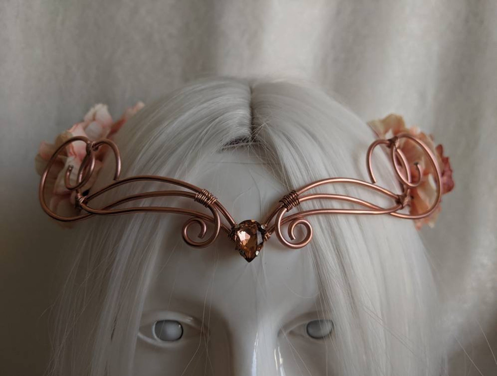 Rose Gold Roses Tiara - Etsy