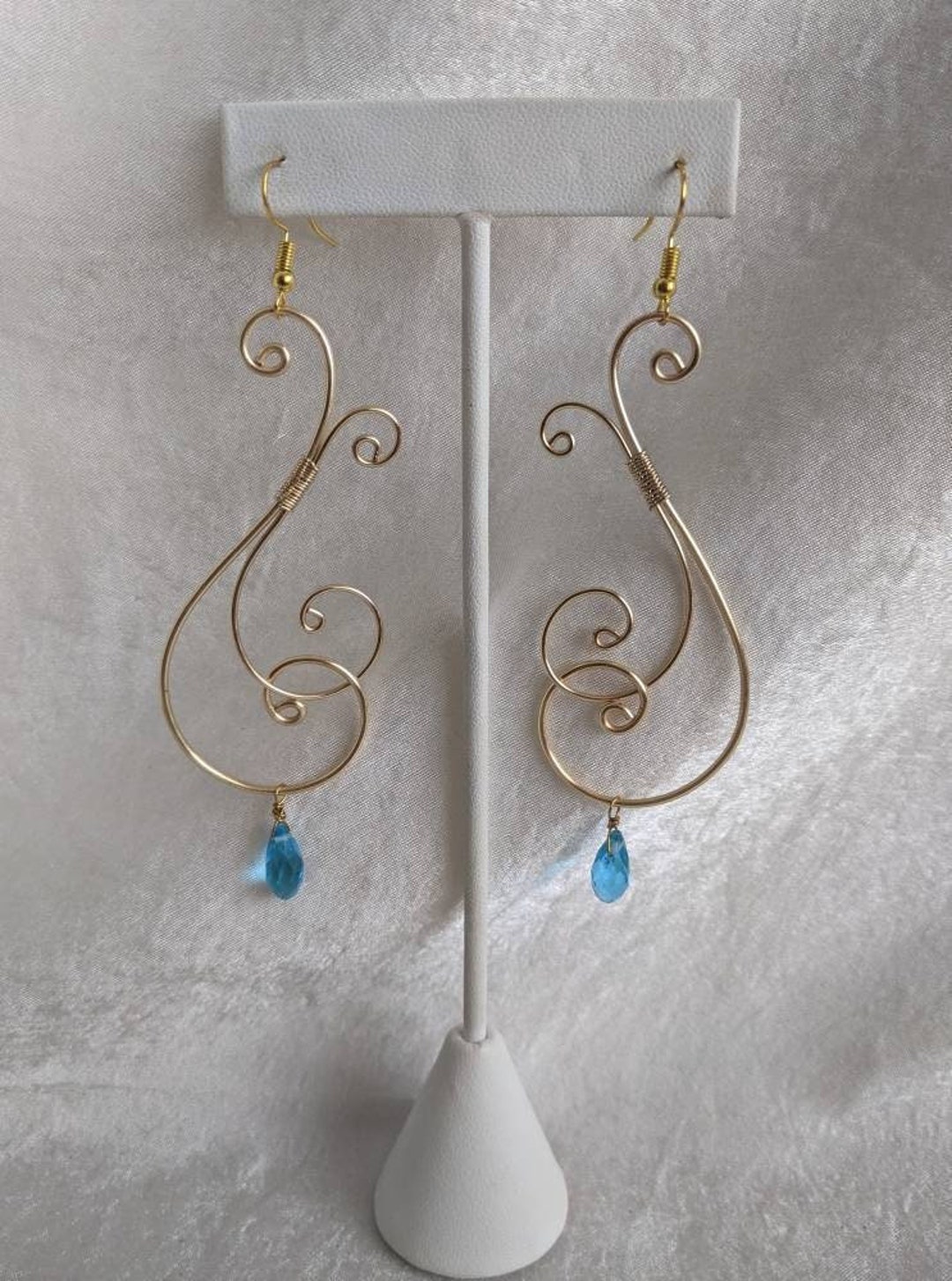 Elegant Swirl Wire Earrings - Etsy