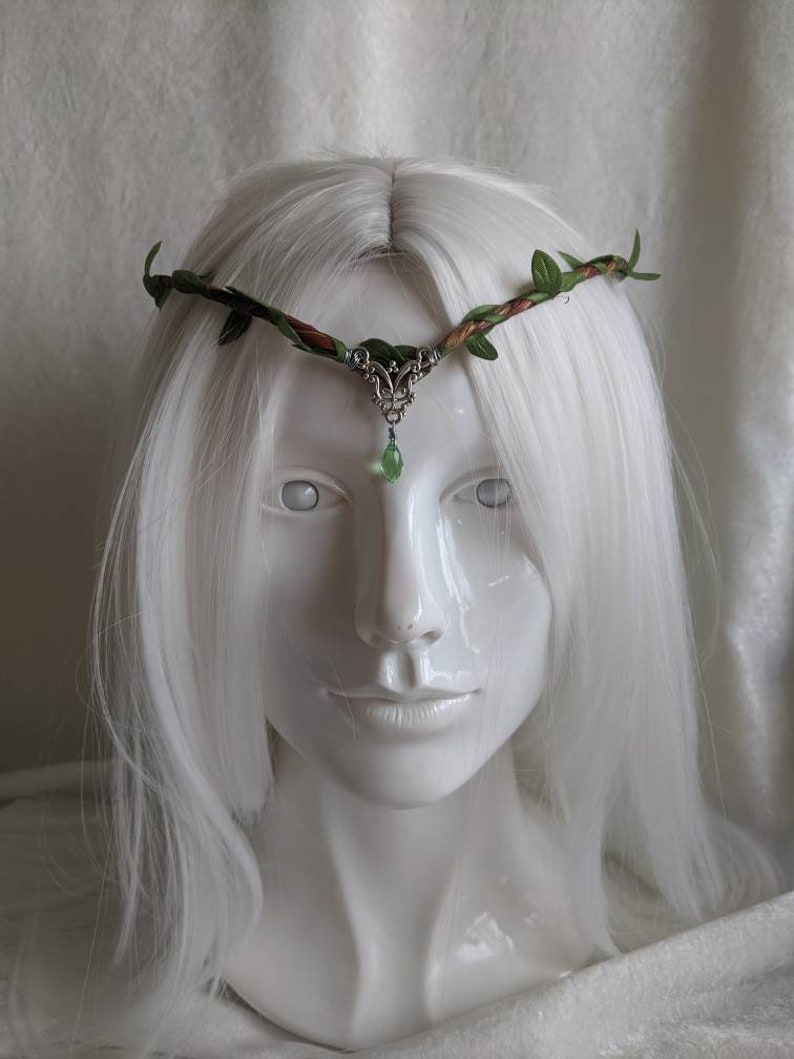 Simple Charm Woodland Tiara With Drop Gem - Etsy