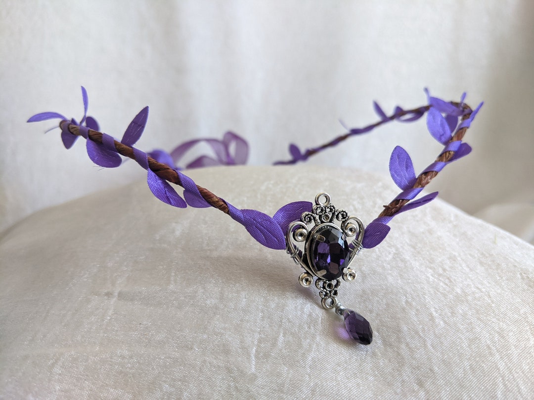 Simple Elven Woodland Tiara With Crystal Rhinestone - Etsy