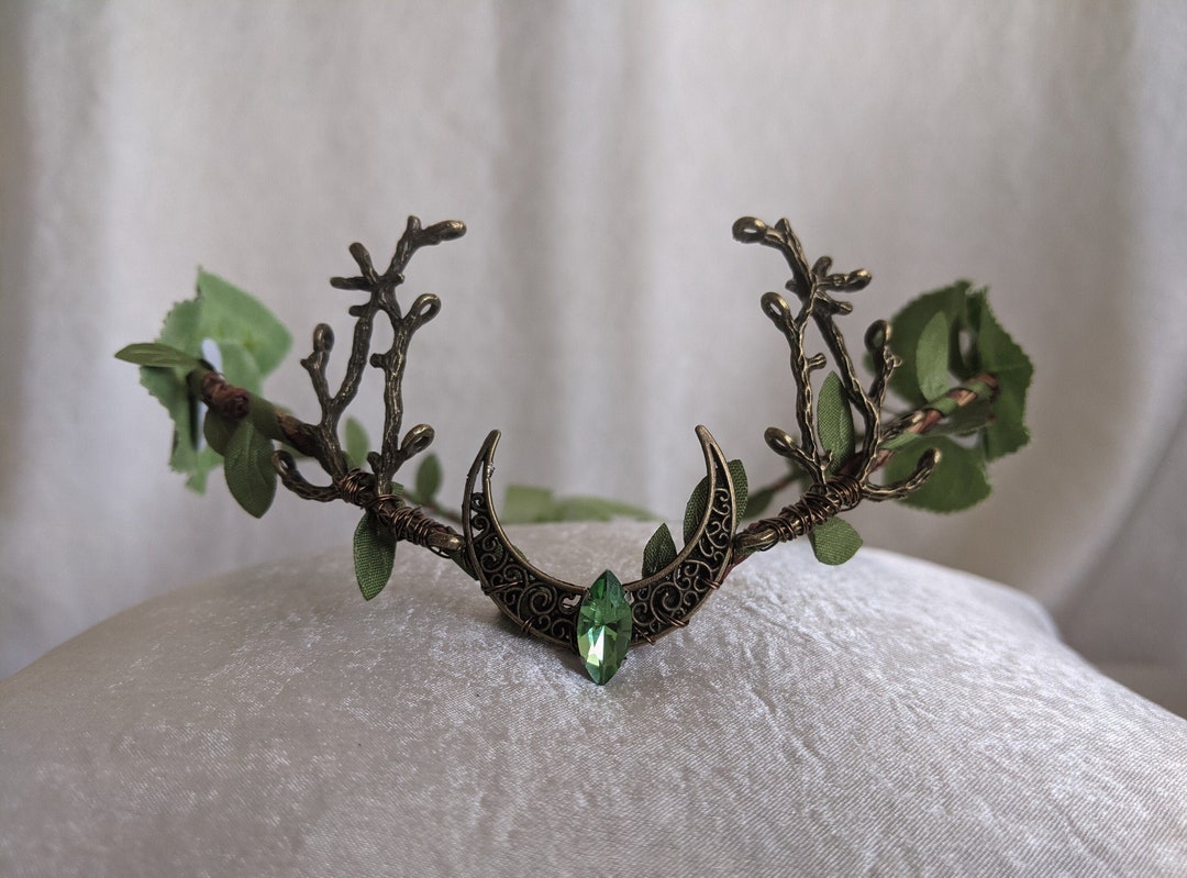 Midnight Forest Nymph Woodland Tiara - Etsy