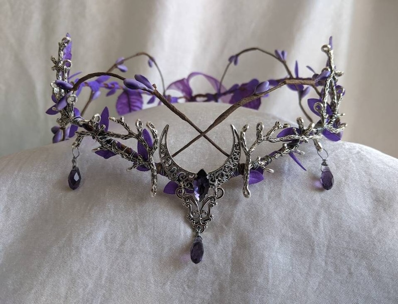 Enchanted Moonlit Forest Tiara | Etsy