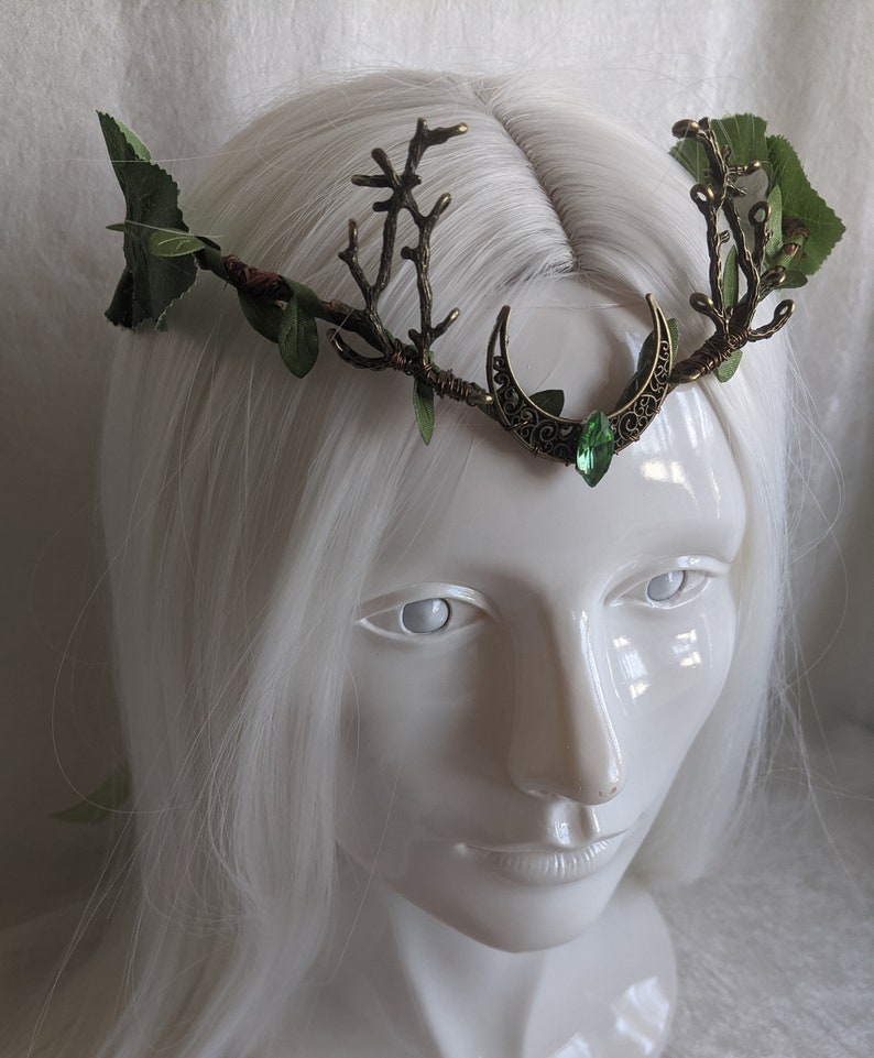 Midnight Forest Nymph Woodland Tiara - Etsy Australia