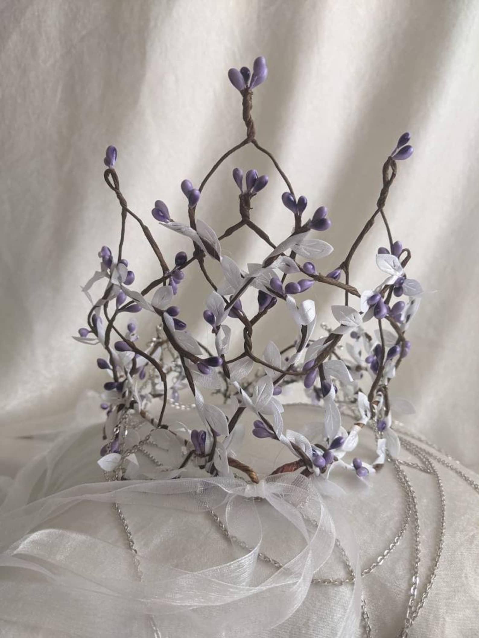 Reign of the Enchanted Forest Tiara Silver Charms - Etsy